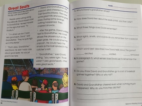 Spectrum Reading Grade 2 - 사락리뷰