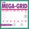 Mega Grid Sunday Start Square Wall Calendar 2025 - 예스24