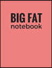 Big Fat Notebook (600 Pages): Light Coral, Extra Large Ruled Blank ...