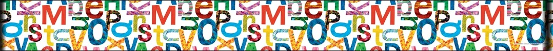 World of Eric Carle Letters Straight Borders - 예스24