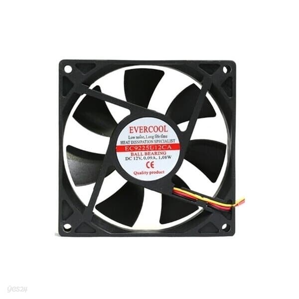 (EVERCOOL) EC9225L12C 92mm 1B/2P/25T - 예스24