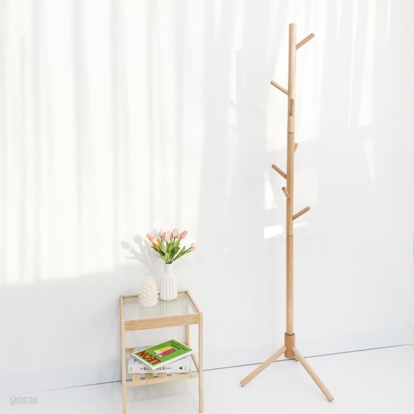 더조아가구 원목 스탠드 옷걸이 거실 사무실 목재 행거 - 예스24