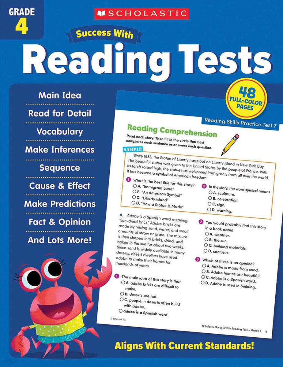 Scholastic Success with Reading Tests Grade 4 - 예스24