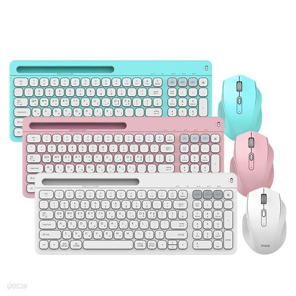 INOTE KM408RB 무선/블루투스 키보드마우스 합본 - 예스24