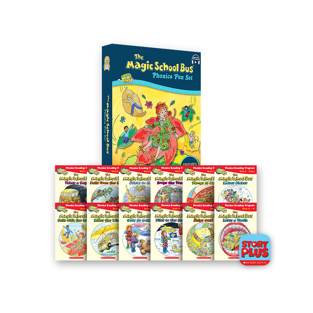 The Magic School Bus Phonics Fun Set (with MP3 CD & Storyplus QR) - 예스24