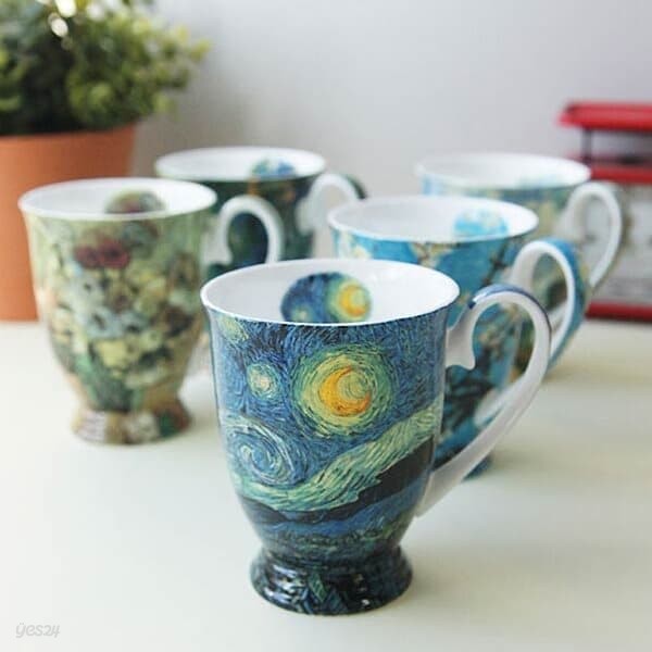 [HEIM] 마제스티 본차이나 고흐 머그컵 5P - 예스24