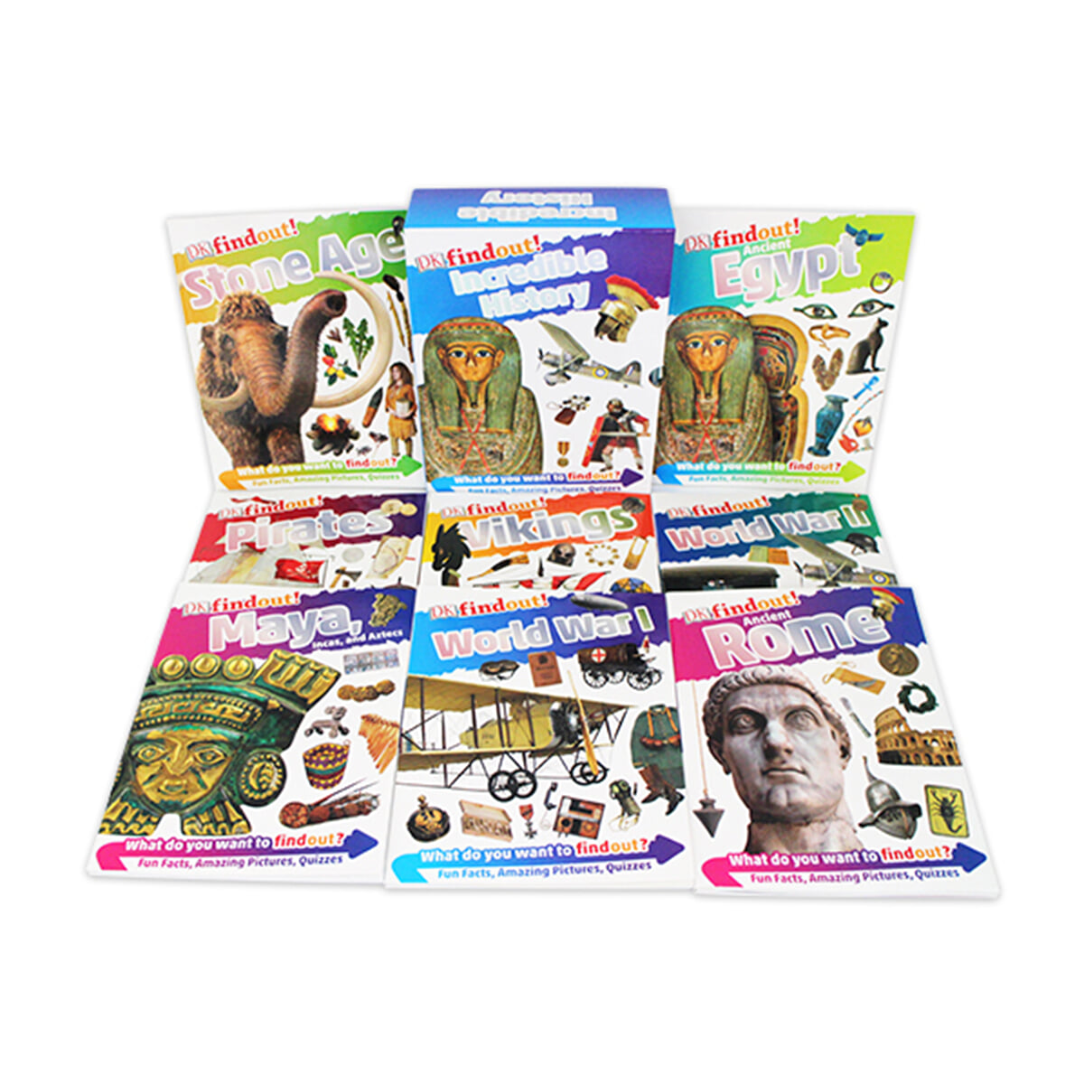 DK 인크레더블 히스토리 8권 세트 : DK findout! Incredible History 8 Books Box Set - YES24