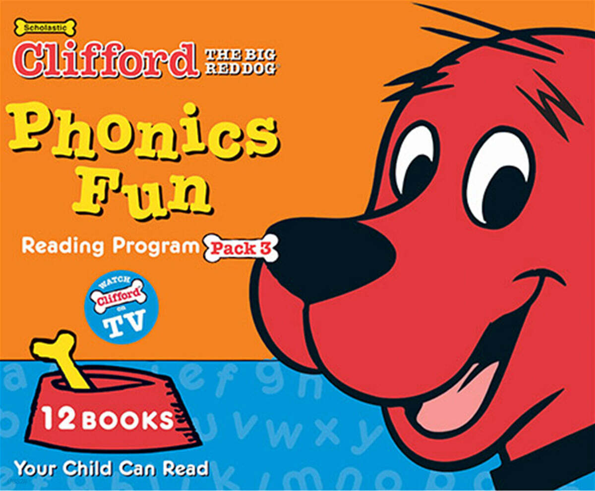 Clifford Phonics Fun Pack #3 : 12 Books Box Set (StoryPlus QR) - 예스24