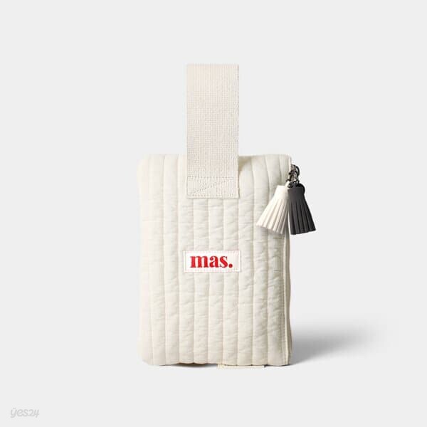Strap pouch _ Stitched cotton Ivory - 예스24