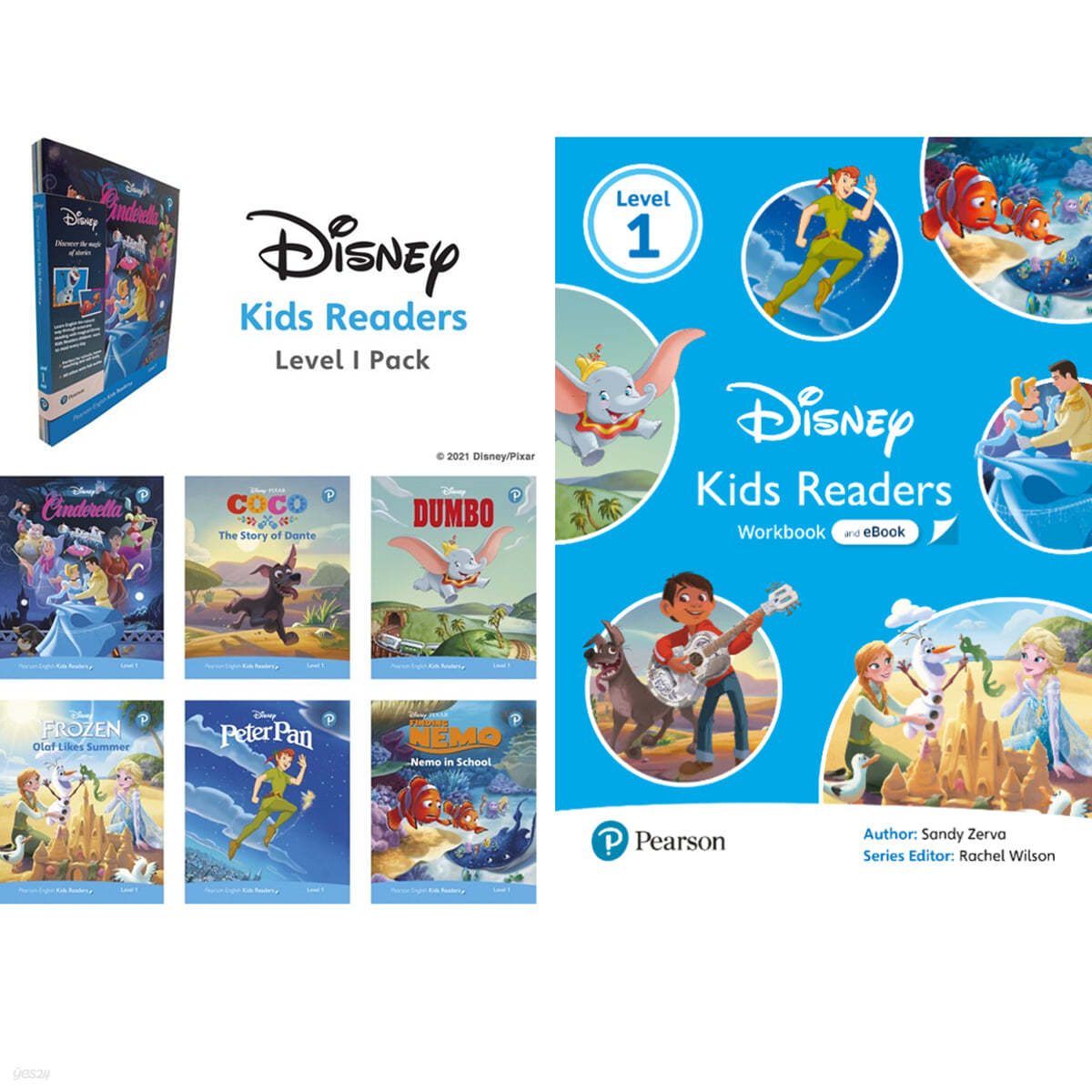Disney Kids Readers Level 1 세트 (Pack + Workbook) - 예스24