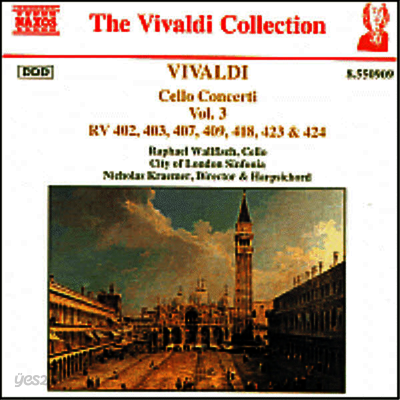 비발디 : 첼로 협주곡 3집 (Vivaldi : Cello Concertos, Vol.3)(CD) - Raphael ...