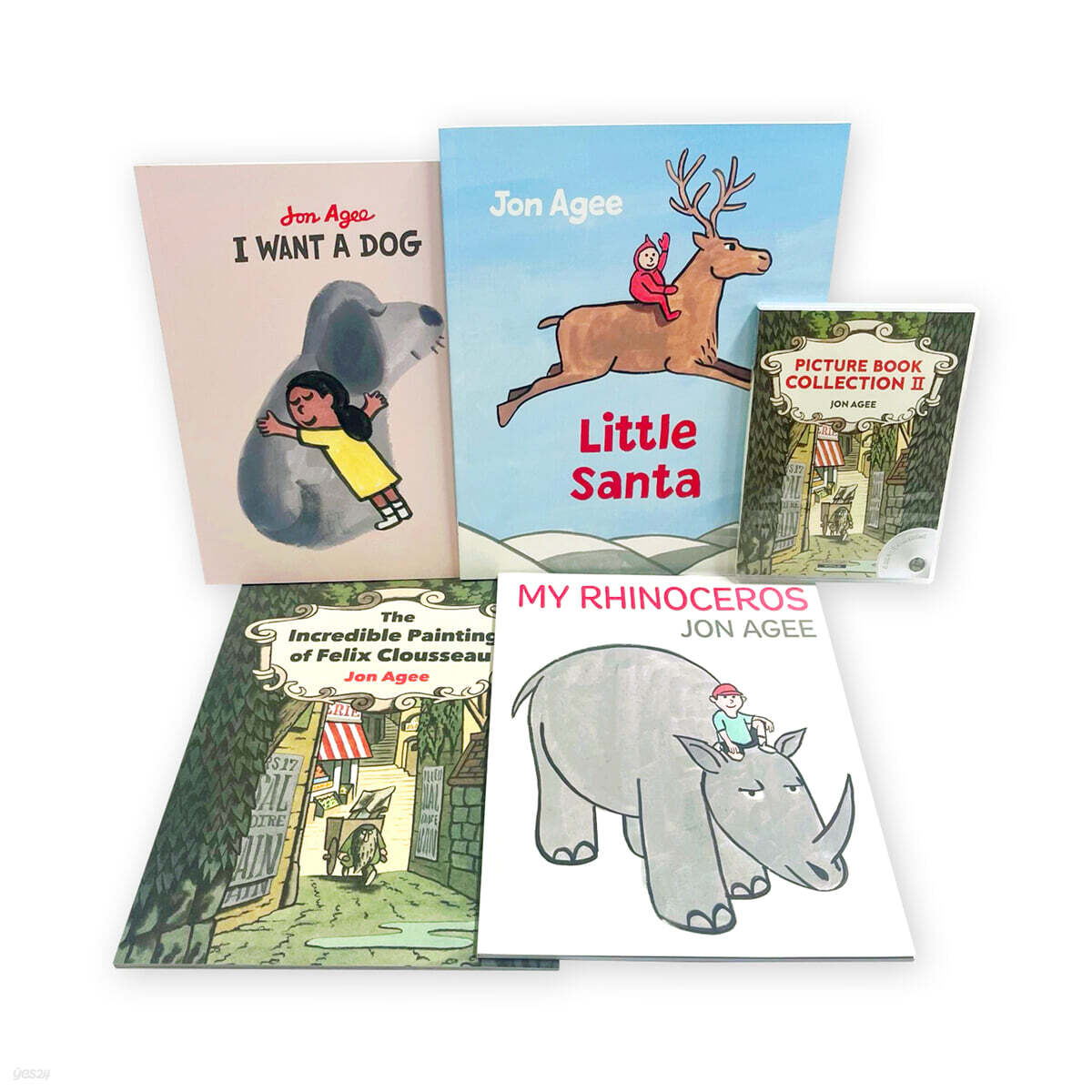 Jon Agee Picture Book Collection #2 (4 Books+4 MP3 CDs) - 예스24