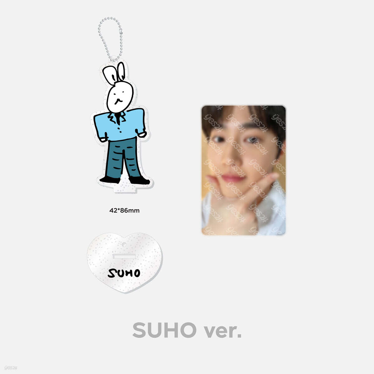 [EXO’ CLOCK] PORTRAIT ACRYLIC STAND KEY RING [수호 ver.] - 예스24