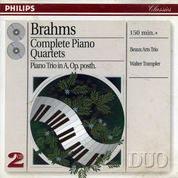 [중고샵] 브람스 : 피아노 사중주 (Brahms : Complete Piano Quartets) (2CD) - Beaux Arts Trio - 예스24