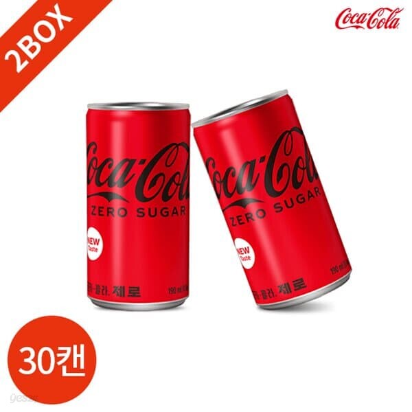 코카콜라 제로 190ml X 30캔 2박스 묶음 예스24