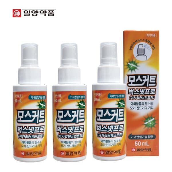 일양약품 야외용 모기기피제 모스커트50mll X3개 세트 - 예스24