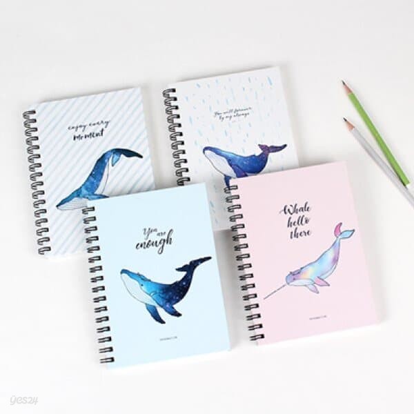[THND] A5 고래 하드커버 노트 (랜덤) - 예스24