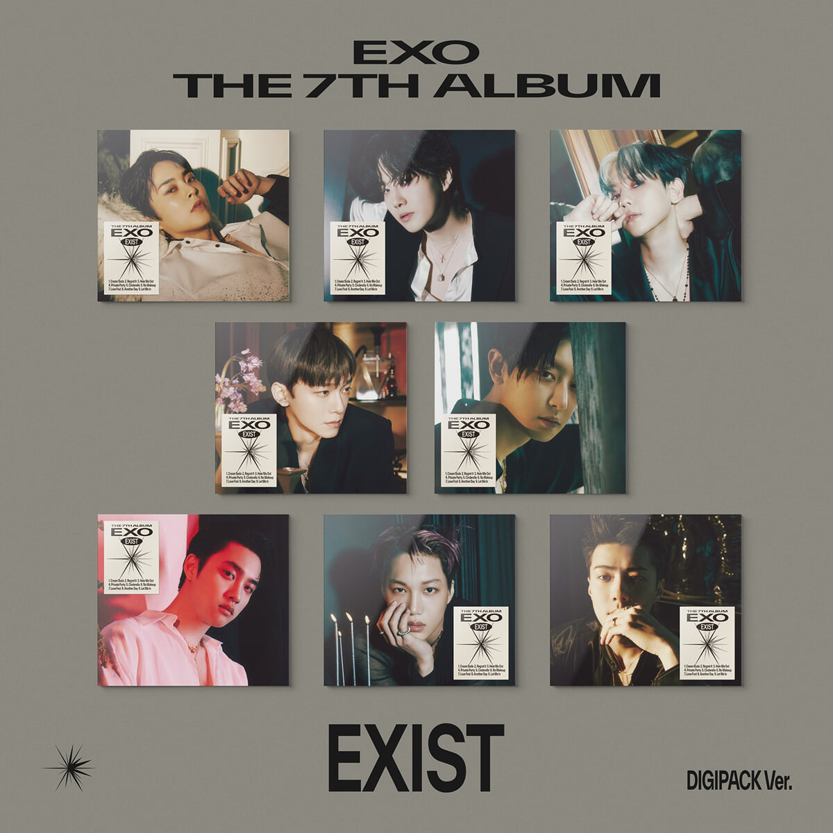 엑소 (EXO) 7집 - EXIST [Digipack Ver.][8종 SET] - 예스24