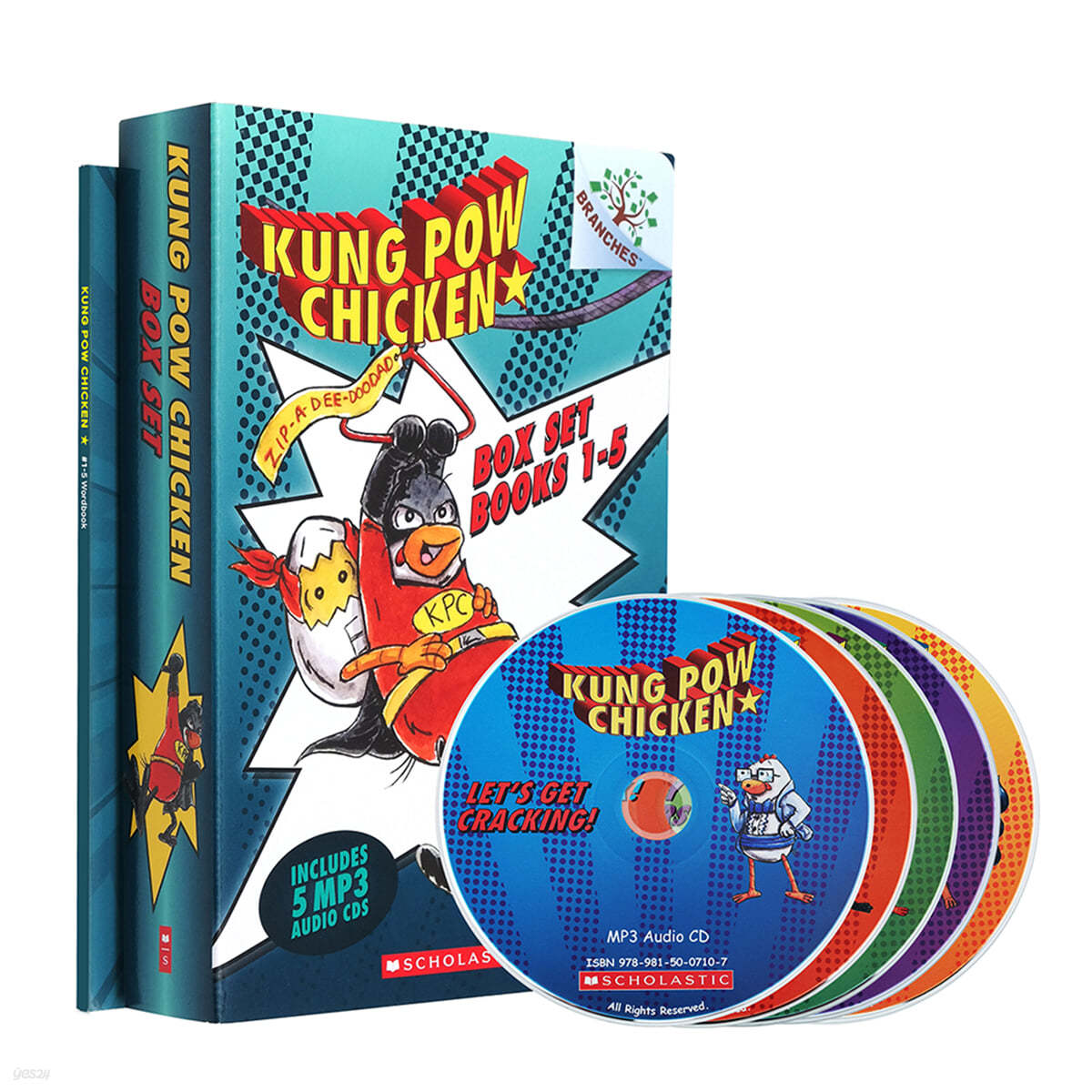 Kung Pow Chicken (Book+CD) 5종 박스 세트 : StoryPlus QR코드 (A Branches Book ...