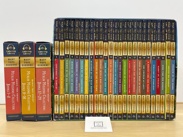[중고샵]Magic Tree House Merlin Missions Books 1-25 Boxed + 28CD Set / 메리 ...
