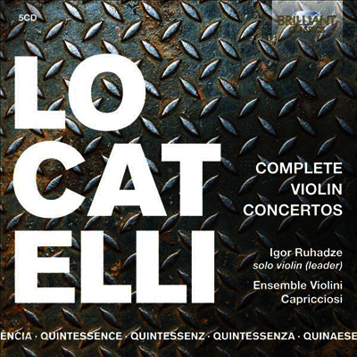 [중고샵] 로카텔리: 바이올린 협주곡 전집 (Quintessence Locatelli - Complete Violin ...