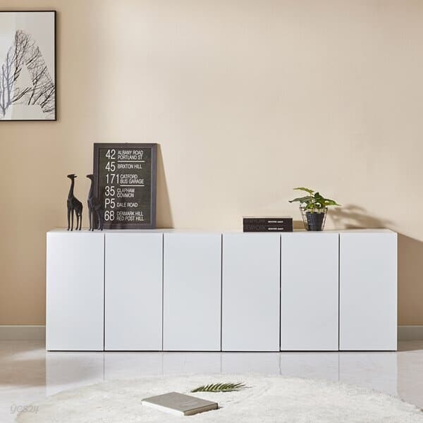 시스모 1800X600 18T E0목재 LPM 슬림수납장 다용도수납장 - 예스24