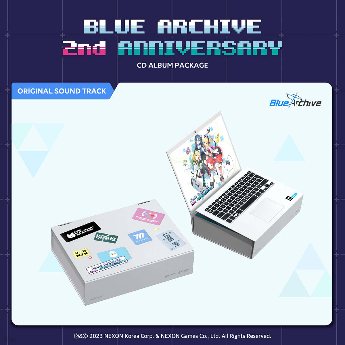 블루 아카이브 2주년 기념 OST CD 앨범 패키지 (BLUE ARCHIVE 2nd ANNIVERSARY OST - CD ALBUM PACKAGE) - 예스24