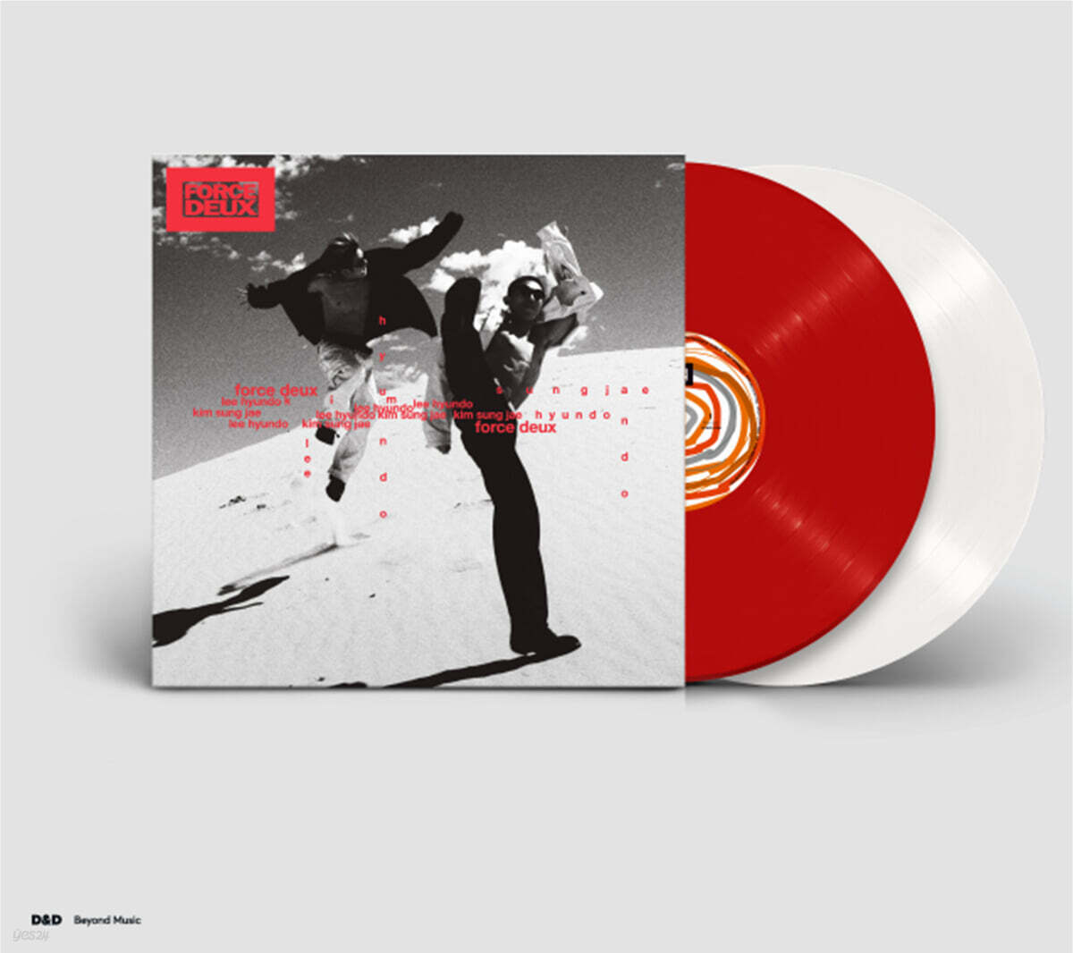 듀스 (DEUX) - 3집 FORCE DEUX [레드 앤 화이트 컬러 2LP] - 예스24