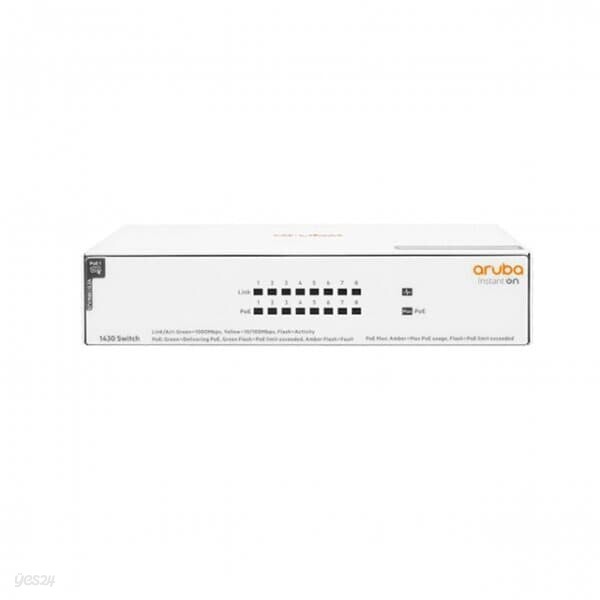 HPE Aruba Instant On 1430 8G R8R46A POE 스위치허브 - 예스24