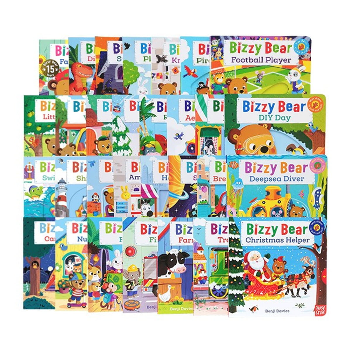 Bizzy Bear 보드북 26종 세트 (Board Book, 영국판) (QR음원) - 예스24