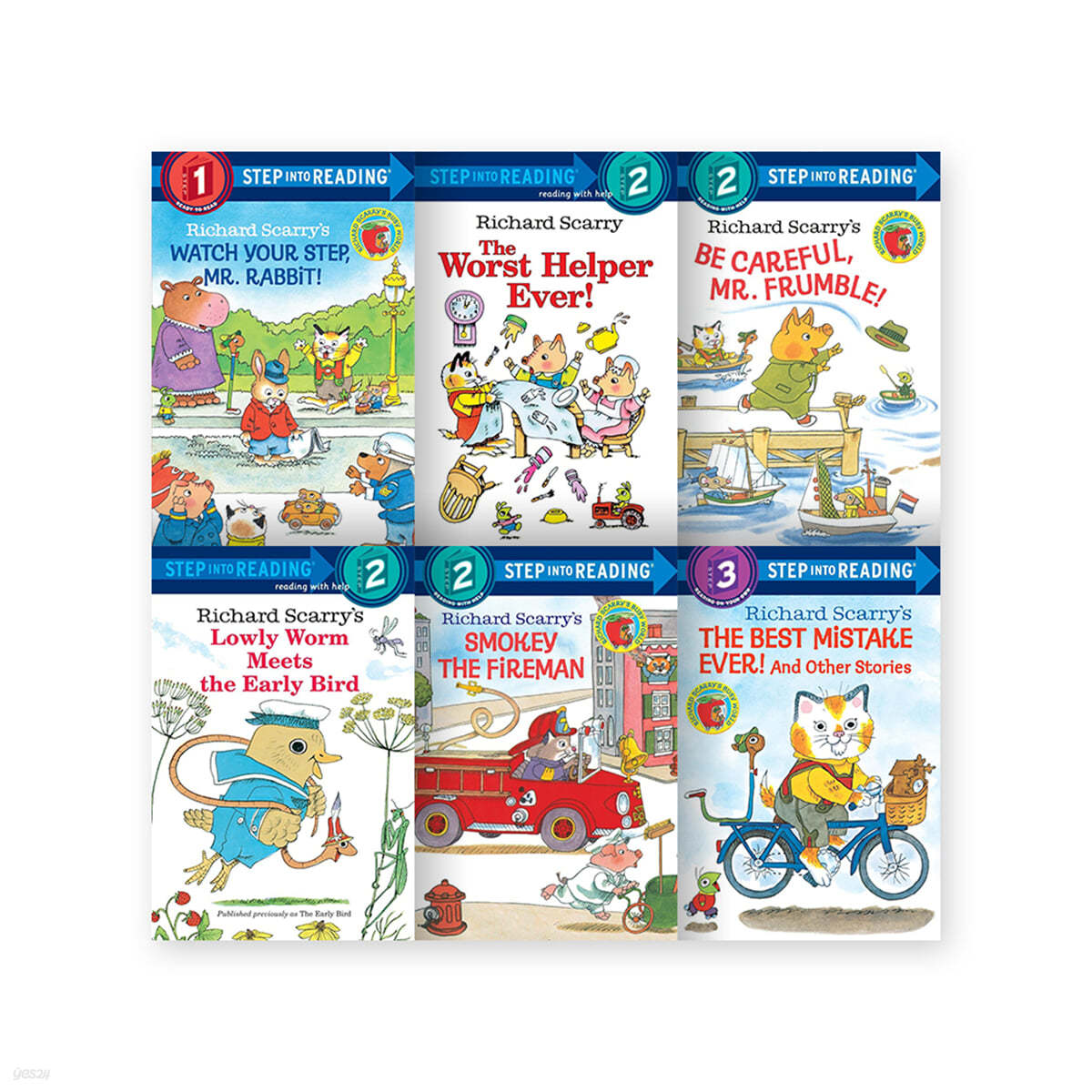 Step into Reading(Step1,2,3): Richard Scarry 6종 세트 - 예스24