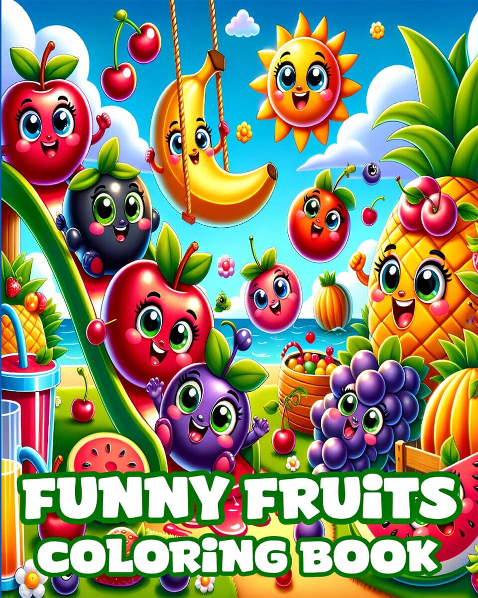 Funny Fruits Coloring Book - 예스24