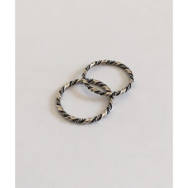 (silver925) twist row ring - 예스24