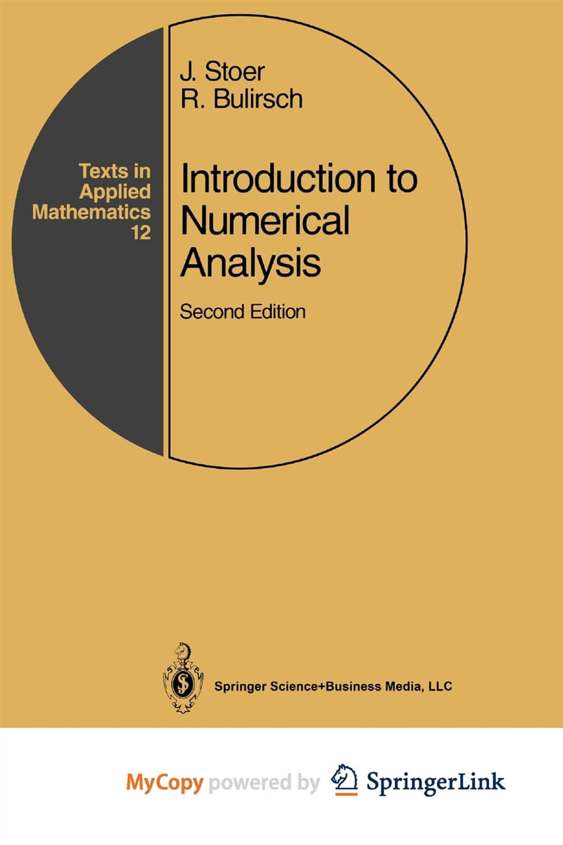 Introduction to Numerical Analysis - 예스24