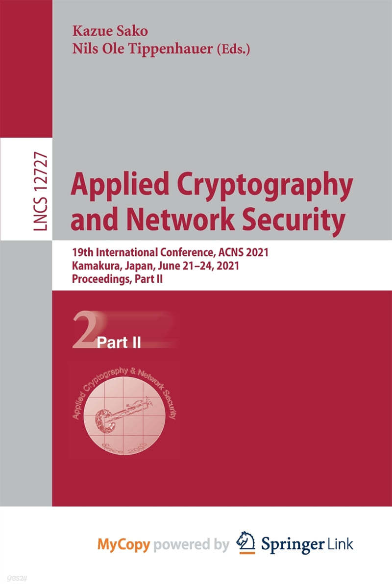 Applied Cryptography and Network Security - 예스24