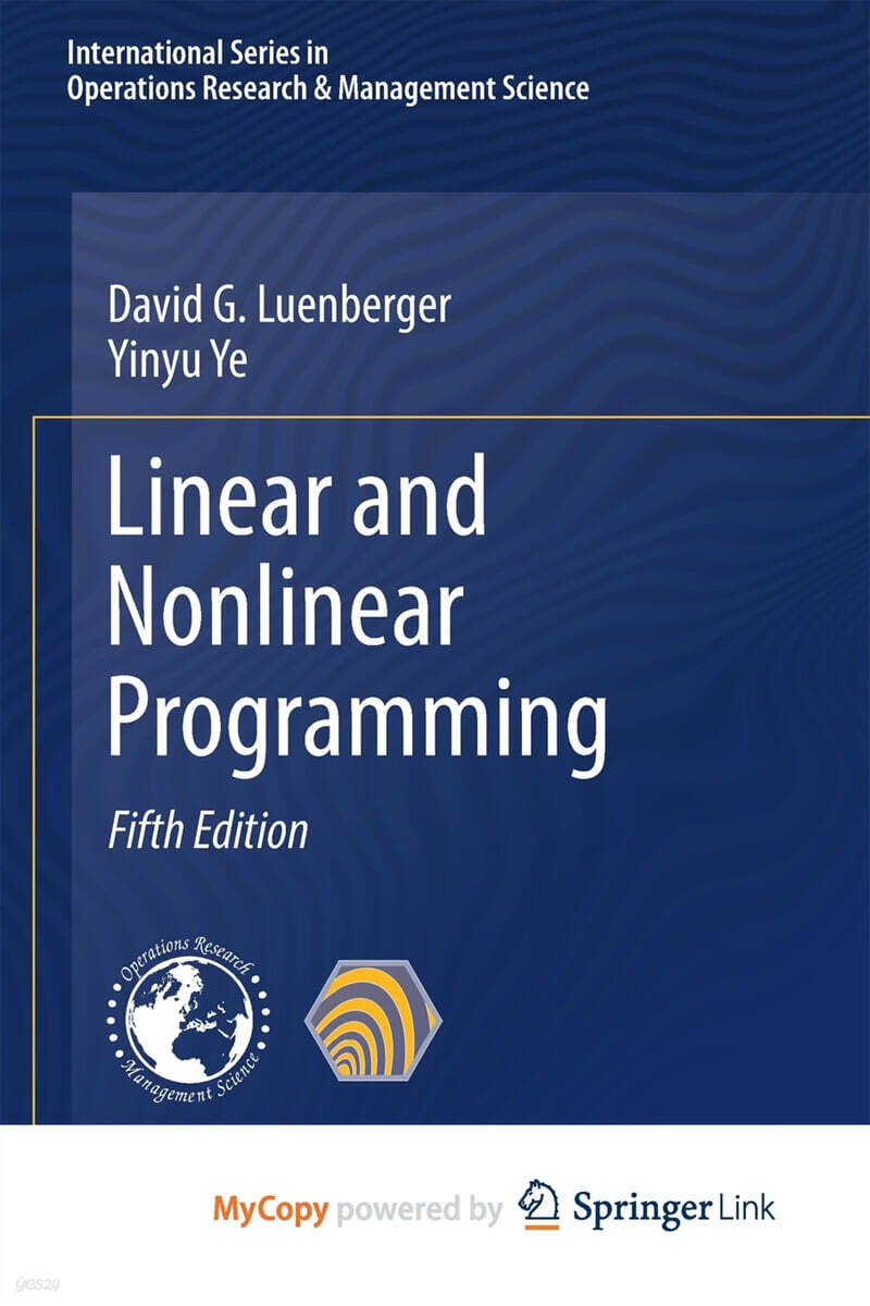 Linear and Nonlinear Programming - 예스24