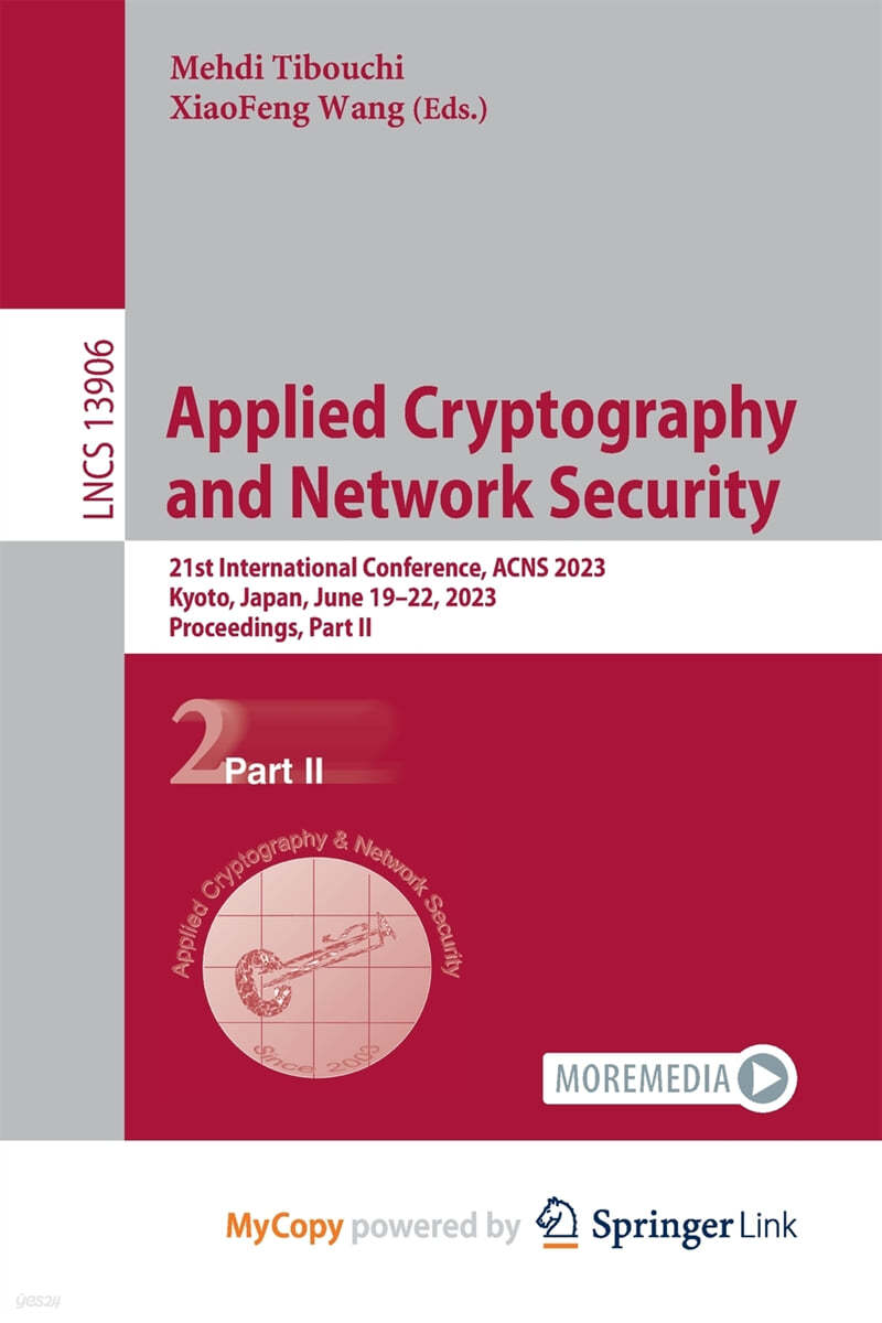 Applied Cryptography and Network Security - 예스24