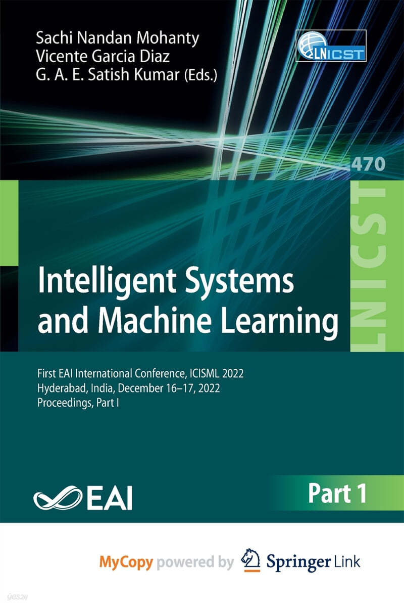Intelligent Systems and Machine Learning - 예스24
