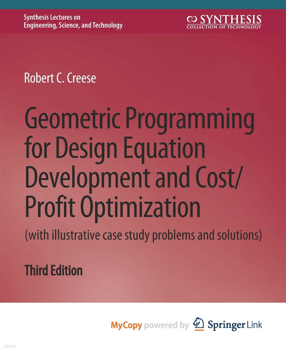 Geometric Programming for Design Equation Development and Cost/Profit ...