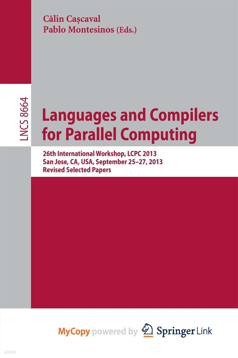 Languages and Compilers for Parallel Computing - 예스24