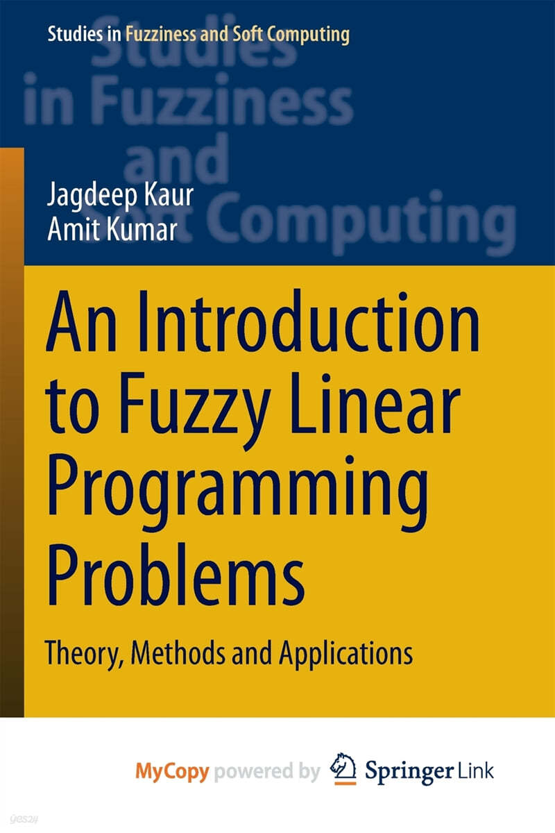 An Introduction to Fuzzy Linear Programming Problems - 예스24