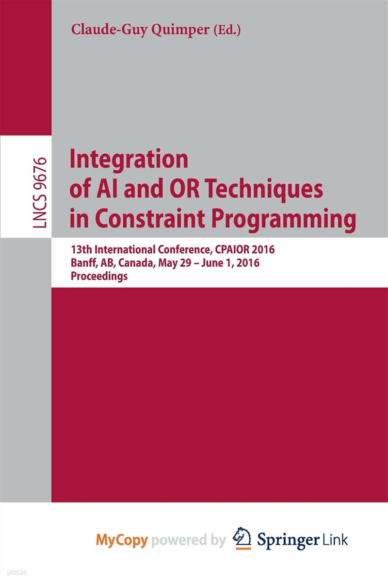 Integration of AI and OR Techniques in Constraint Programming - 예스24