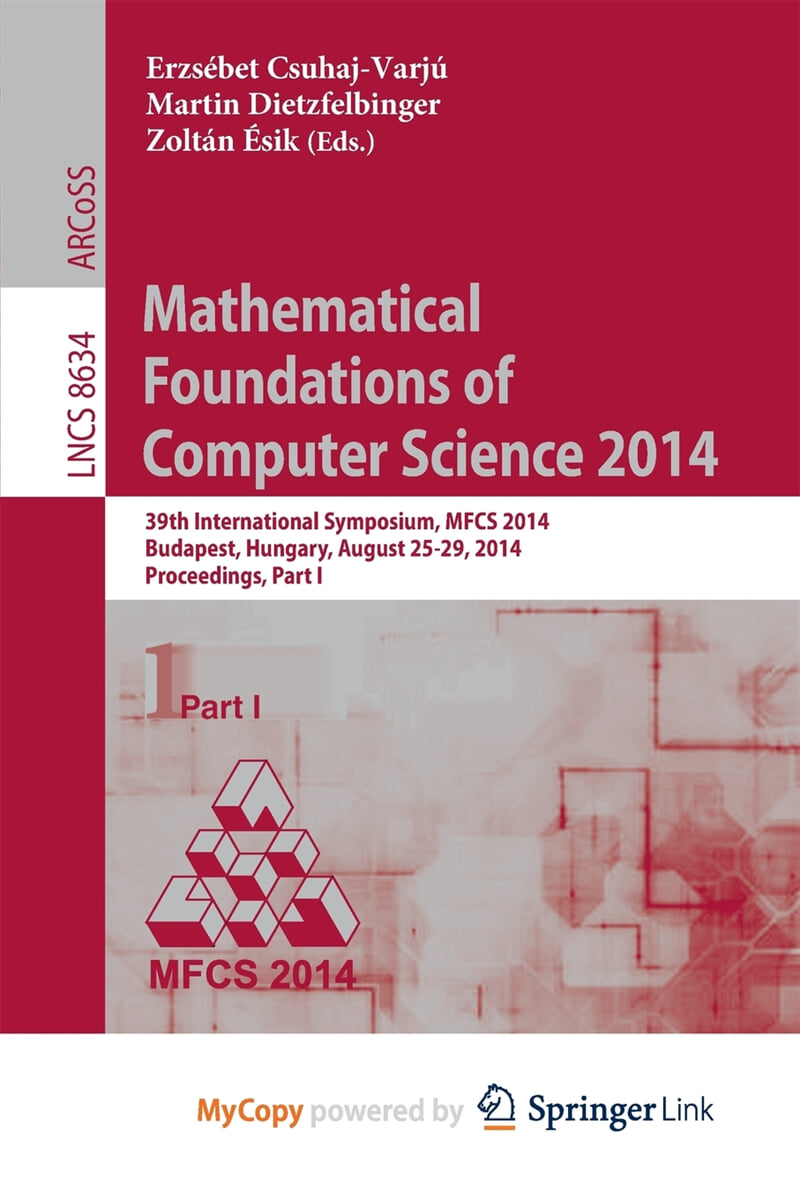 Mathematical Foundations of Computer Science 2014 - 예스24