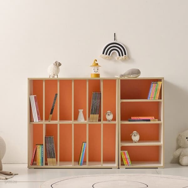 나다운 E0목재 LPM 1200 수납장세트 C형 책장세트 장식장 - 예스24