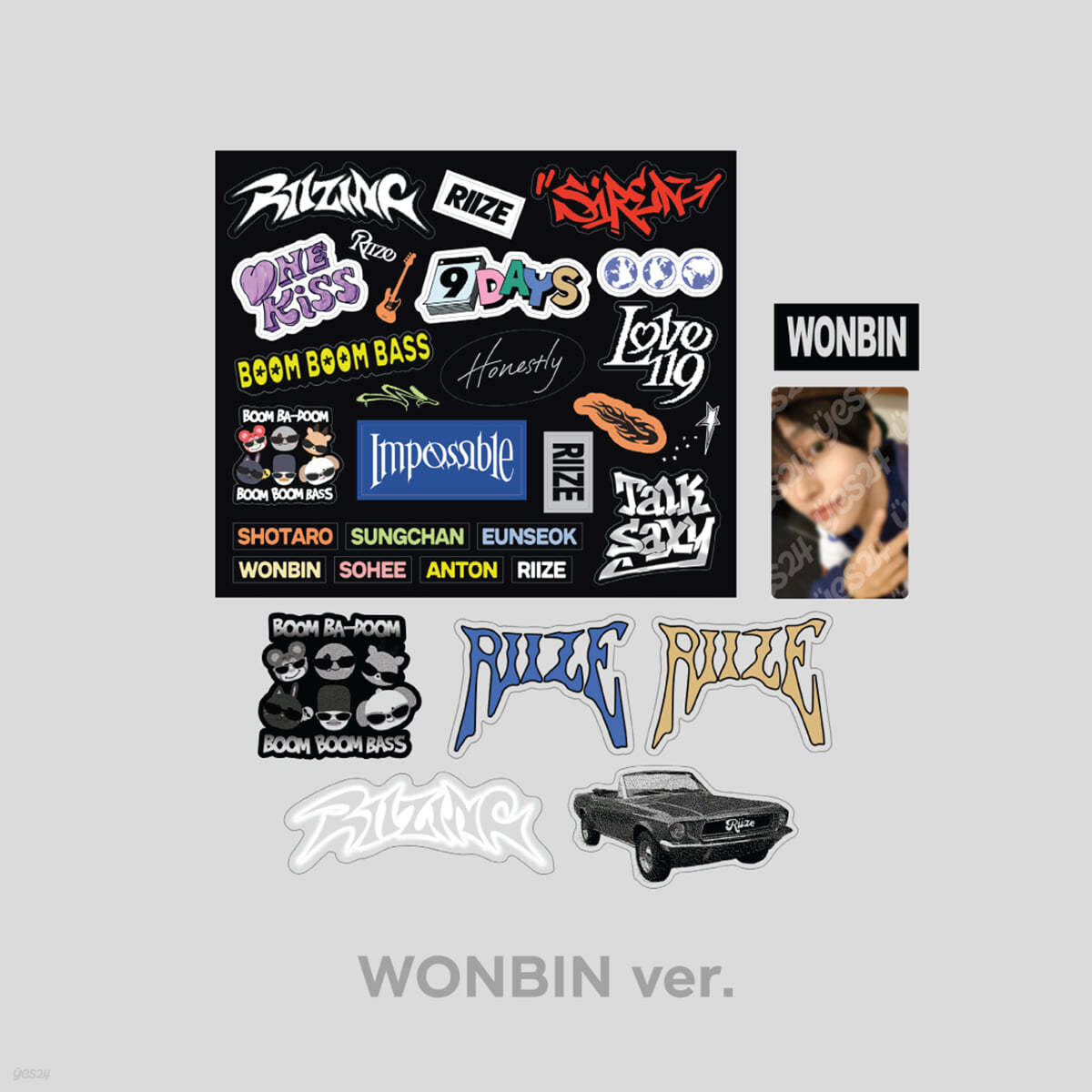 [RIIZE 'RllZING'] REMOVABLE LAPTOP DECO STICKER SET [원빈 ver.] - 예스24