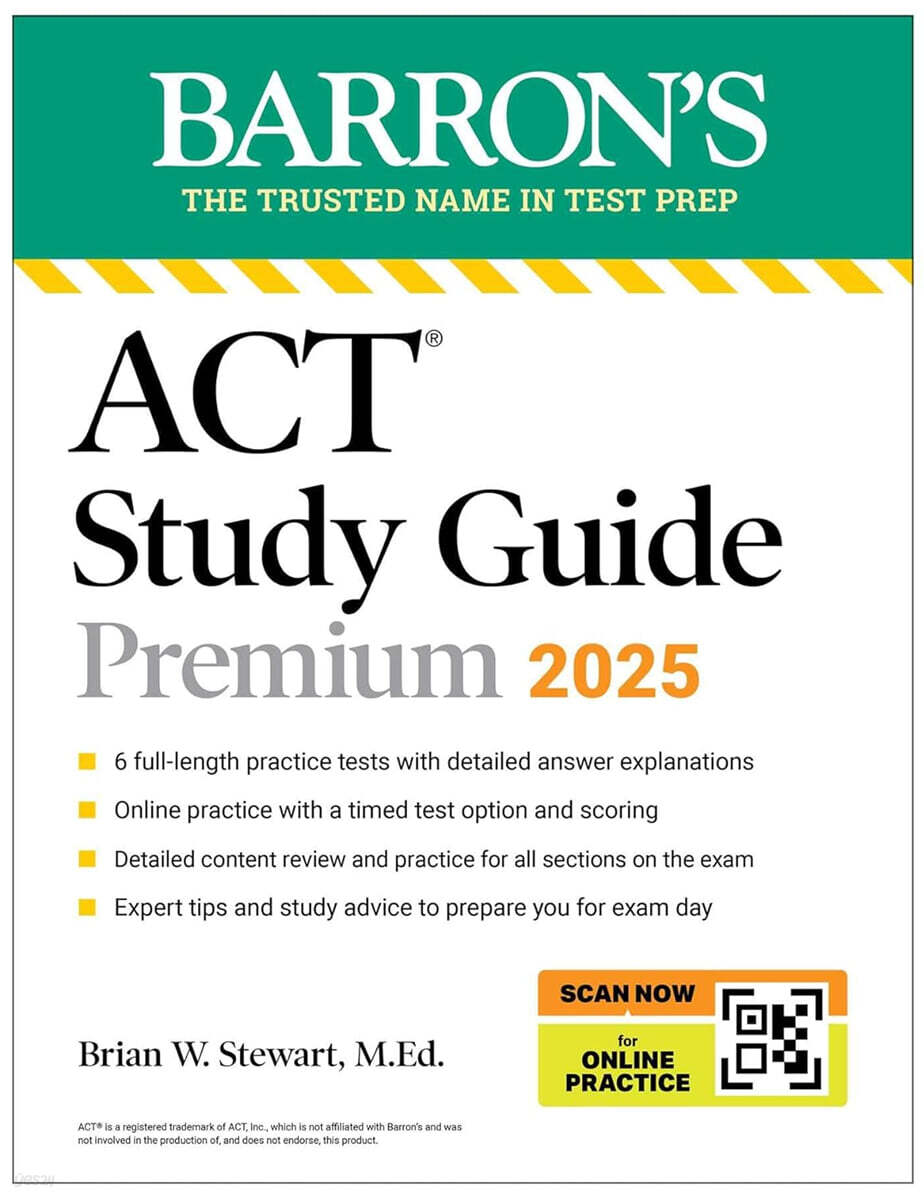 ACT Study Guide Premium, 2025: 6 Practice Tests + Comprehensive Review ...