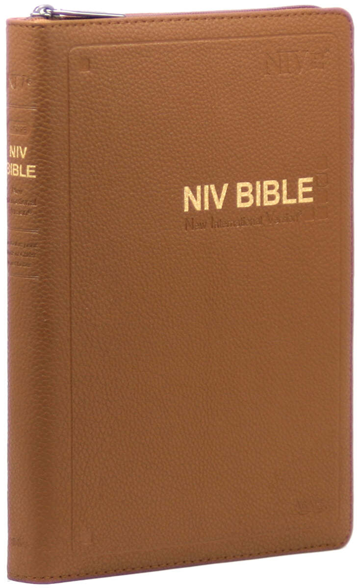 영문 NIV BIBLE (대/단본/색인/브라운/지퍼/PU) - 예스24