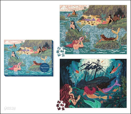 Mermaids 2-In-1 Double-Sided 500-Piece Puzzle - 예스24