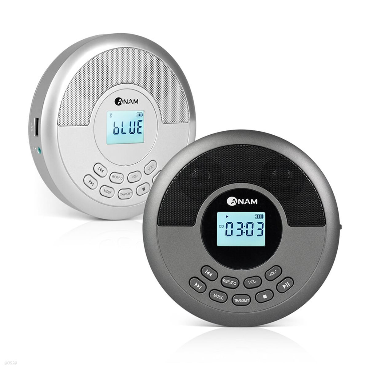 아남 ACDP600 휴대용 블루투스 CD플레이어 CDP USB 미니 어학용 학습용 MP3CD플레이어 - 예스24