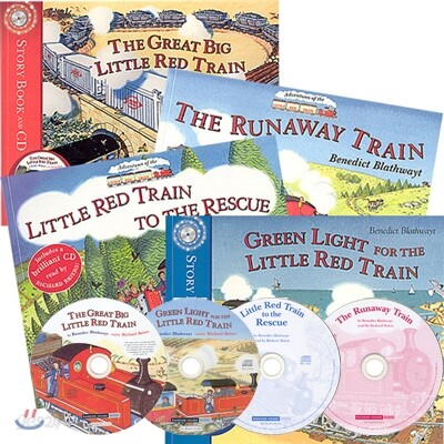 [중고샵] Adventures of the Little Red Train 4종 세트 (Book + CD) - 예스24
